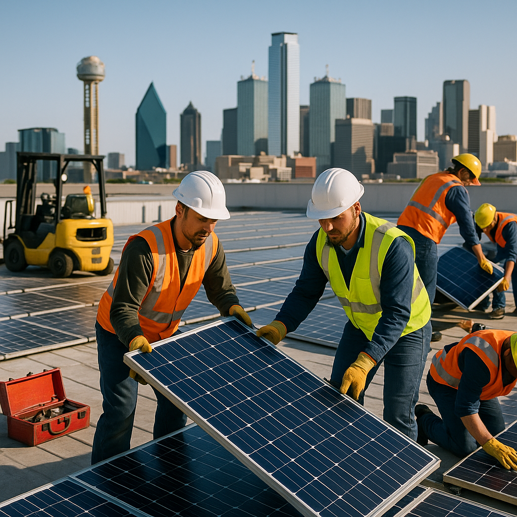 Commercial Solar Recycling in DFW: A Guide for Businesses | Okon Recycling
